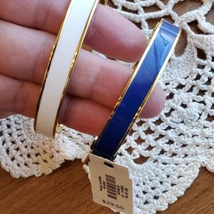 Talbots | Jewelry | Talbots Enamel Hinged Bangle Bracelet | Poshmark